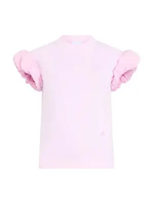 Patou T-shirt With Faille Details - Pink