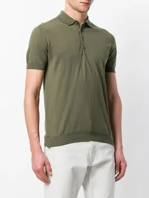 PAOLO PECORA Cotton Polo Shirt - Green