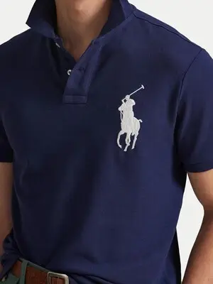 Polo Ralph Lauren Big Pony Mesh Polo - Blue