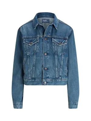 Polo Ralph Lauren Denim Jacket With Logo - Blue
