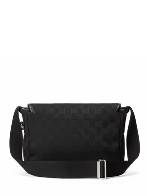 Gucci Small Gg Canvas Shoulder Bag - Black