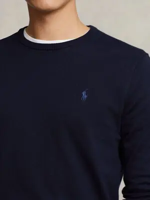 Polo Ralph Lauren Cotton Crew Neck Sweater - Blue