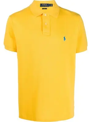 Polo Ralph Lauren Slim Fit Mesh Polo - Yellow