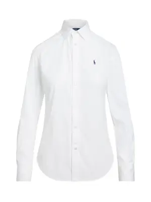 Polo Ralph Lauren Classic Fit Embroidered Logo Shirt - White