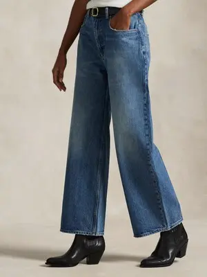 Polo Ralph Lauren Relaxed Wide-leg Jeans - Blue