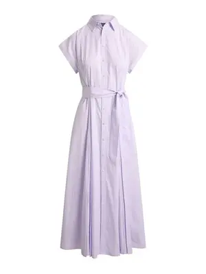 Polo Ralph Lauren Dress With Striped Belt - Purple