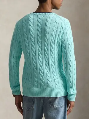 Polo Ralph Lauren Cable Knit Sweater - Sky Blue