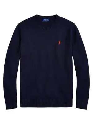 Polo Ralph Lauren Cotton Crew Neck Sweater - Blue