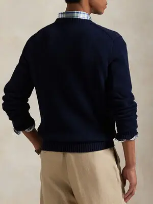 Polo Ralph Lauren Cotton Crew Neck Sweater - Blue