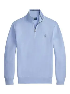 Polo Ralph Lauren Half Zip Pullover Sweater - Sky Blue