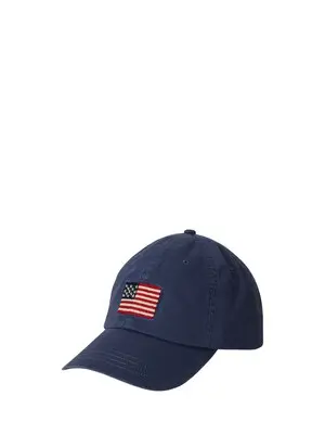 Polo Ralph Lauren Cap With Flag Embroidery