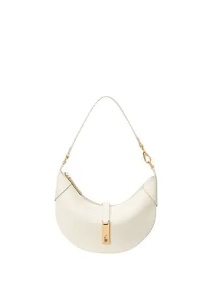 Polo Ralph Lauren Mini Leather Shoulder Bag - White