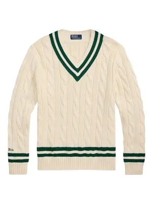 Polo Ralph Lauren The Iconic Cricket Sweater - Beige