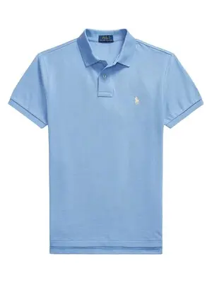 Polo Ralph Lauren Slim Fit Mesh Polo - Sky Blue