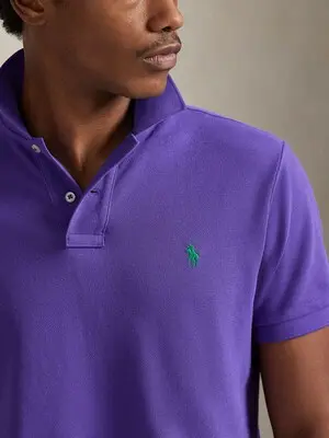 Polo Ralph Lauren Slim Fit Mesh Polo - Purple