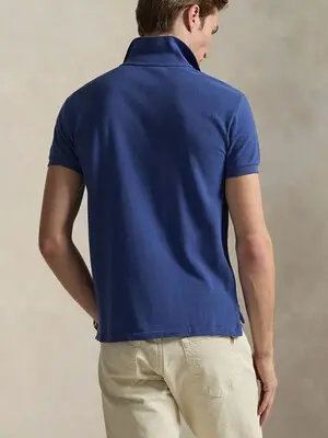 Polo Ralph Lauren Slim Fit Mesh Polo - Blue