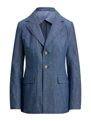 Polo Ralph Lauren Chambray Single-breasted Blazer - Blue