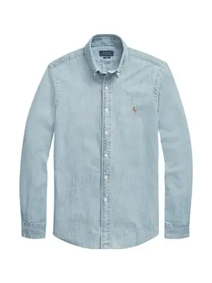 Polo Ralph Lauren Denim Shirt With Logo - Blue