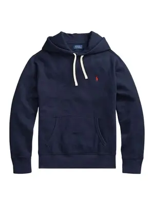 Polo Ralph Lauren Embroidered Logo Fleece Hoodie - Blue