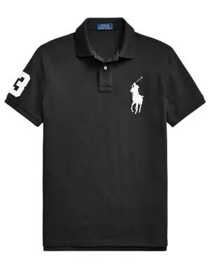 Polo Ralph Lauren Big Pony Mesh Polo - Black