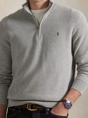 Polo Ralph Lauren Half Zip Sweater - Grey
