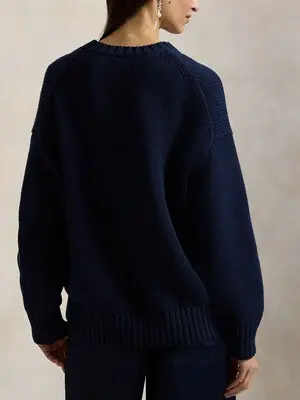 Polo Ralph Lauren Crew Neck Sweater With Embroidered Logo