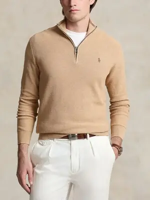 Polo Ralph Lauren Half Zip Pullover - Brown