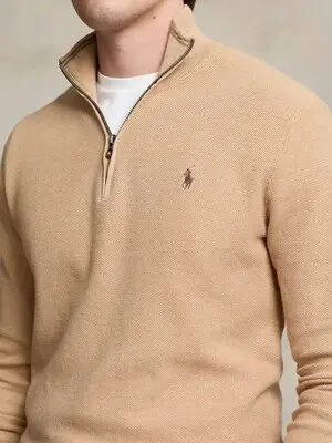 Polo Ralph Lauren Half-zip Sweater - Brown
