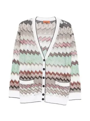 Missoni Zig Zag Cardigan - White