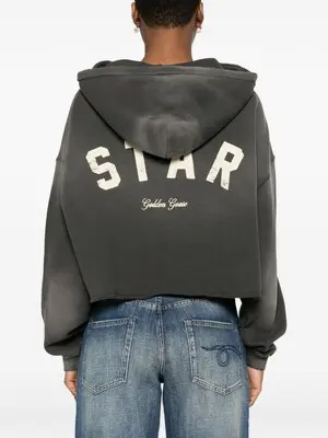 GOLDEN GOOSE Cotton Cropped Hoodie