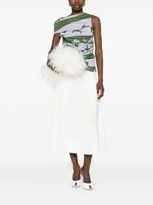 Dries Van Noten Hunray Cotton Top - Green