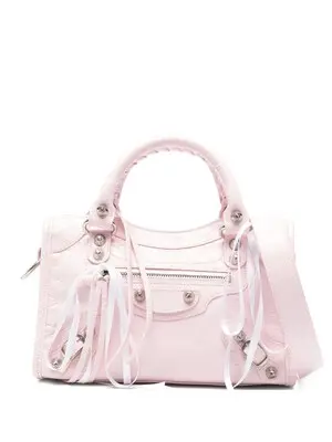 Balenciaga Le City Mini Leather Handbag - Pink