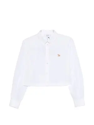 Maison Kitsuné Baby Fox Cropped Shirt - White