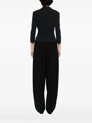 Elisabetta Franchi Belted Double-breasted Jacket - Black