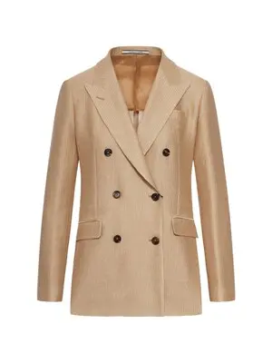 Tagliatore Cotton Double-breasted Jacket - Pink
