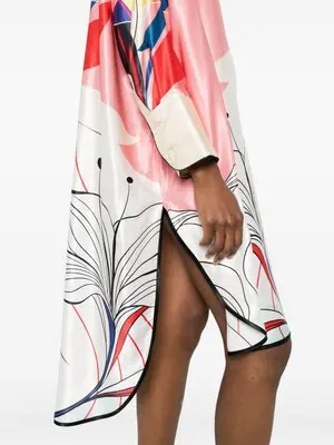 F.R.S FOR RESTLESS SLEEPERS Printed Silk Mini Dress