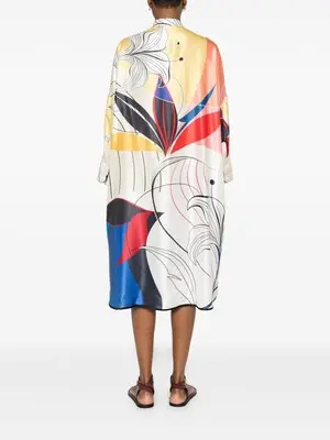F.R.S FOR RESTLESS SLEEPERS Printed Silk Mini Dress