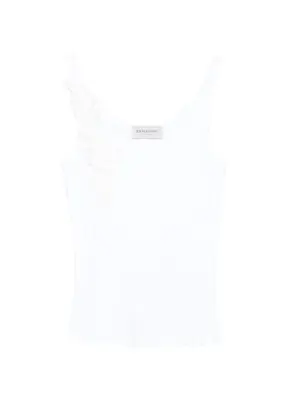 Ermanno Scervino Embroidered Tank Top - White