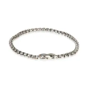 David Yurman Sterling Silver Box Chain Bracelet