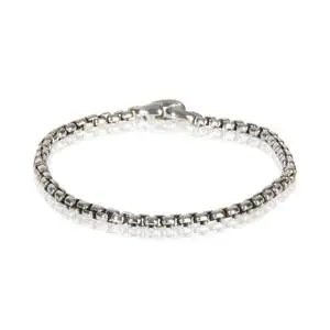 David Yurman Sterling Silver Box Chain Bracelet - Sterling_silver