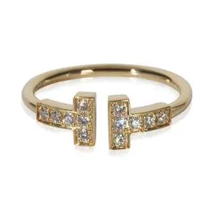 Tiffany & Co. Yellow Gold Diamond T Wire Ring - Yellow_gold