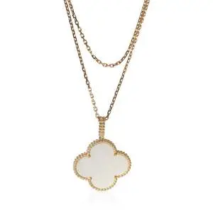 Van Cleef & Arpels Yellow Gold Mother Of Pearl Necklace - Yellow_gold
