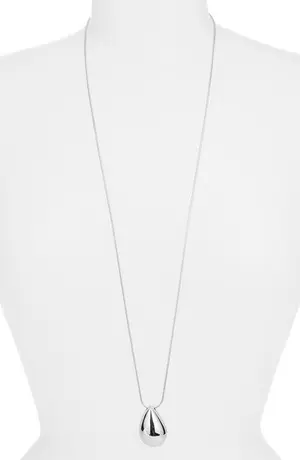 Nordstrom Polished Teardrop Pendant Necklace