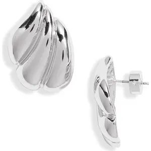 Nordstrom Fluted Stud Earrings - Silver