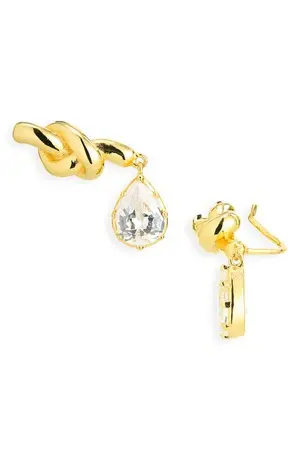 Shashi Kate Knot Tear Drop Earrings - Gold