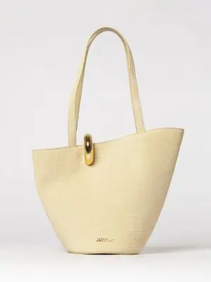 Jacquemus Bambola Medium Croc Print Nubuck Bag - Beige