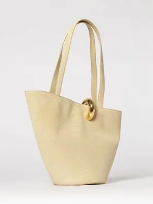 Jacquemus Bambola Medium Croc Print Nubuck Bag - Beige