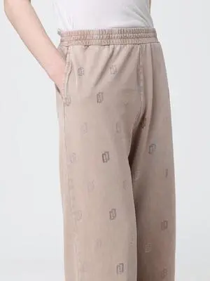 Liu Jo Monogram Jacquard Pants - Beige