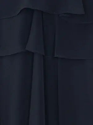 AMI Paris Silk Blend Mini Dress - Black