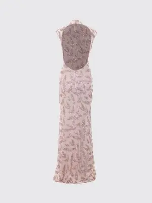ANIYE BY All-over Sequin Tulle Maxi Dress - Pink
